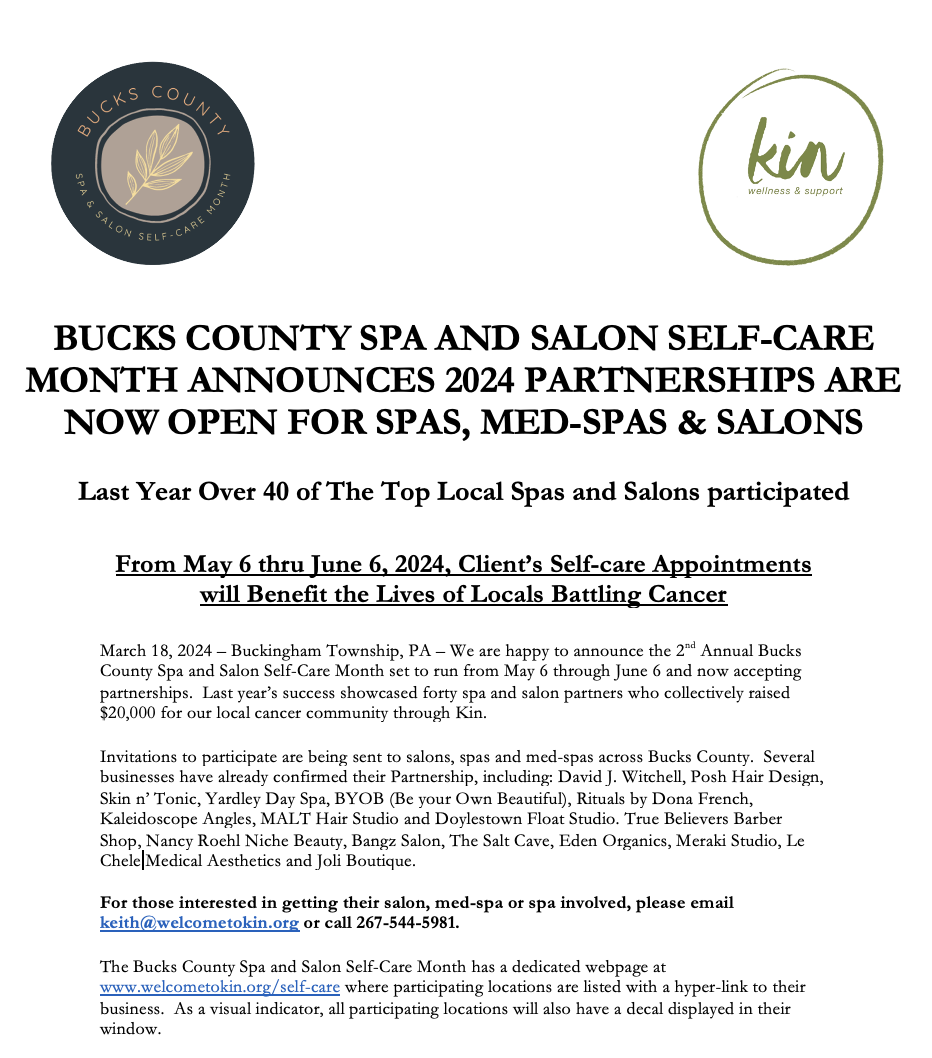 2024 Spa and Salon Self-Care Partnerships Now Open — Kin